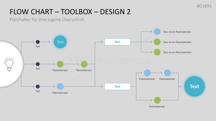 Flussdiagramme-Toolbox| PowerPoint-Vorlage