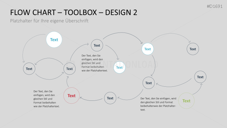 Flussdiagramme-Toolbox| PowerPoint-Vorlage