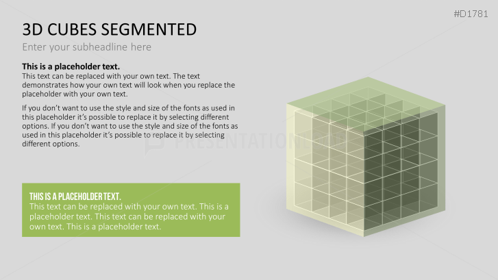 3D Cubes Segmented | PowerPoint Templates | PresentationLoad