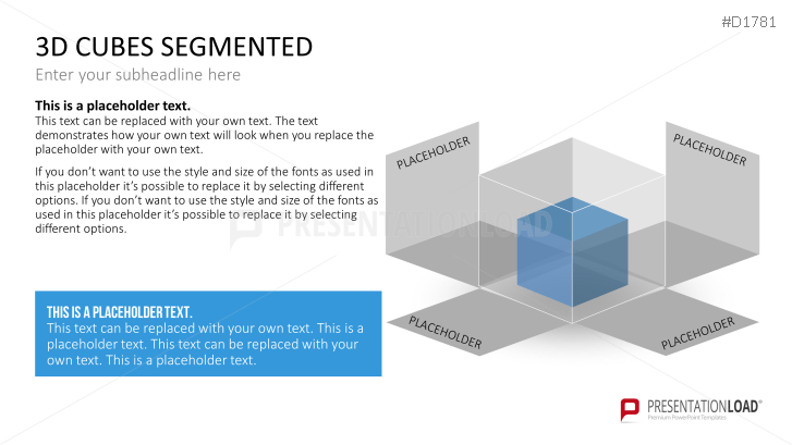 3D Cubes Segmented | PowerPoint Templates | PresentationLoad