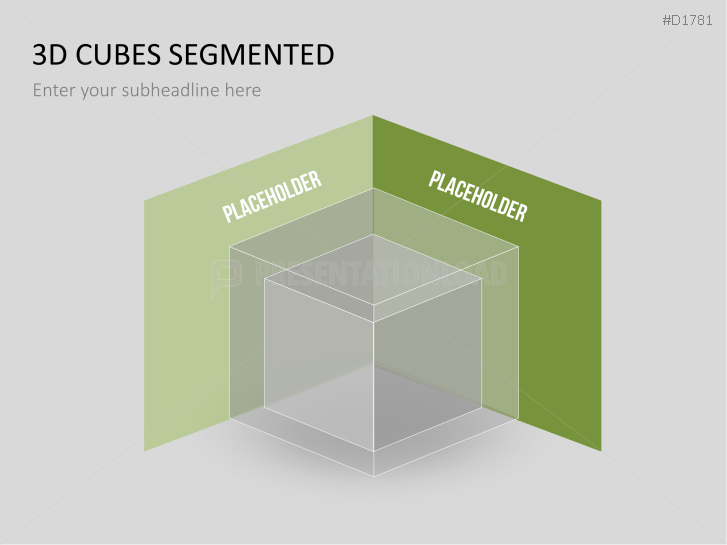 3D Cubes Segmented | PowerPoint Templates | PresentationLoad