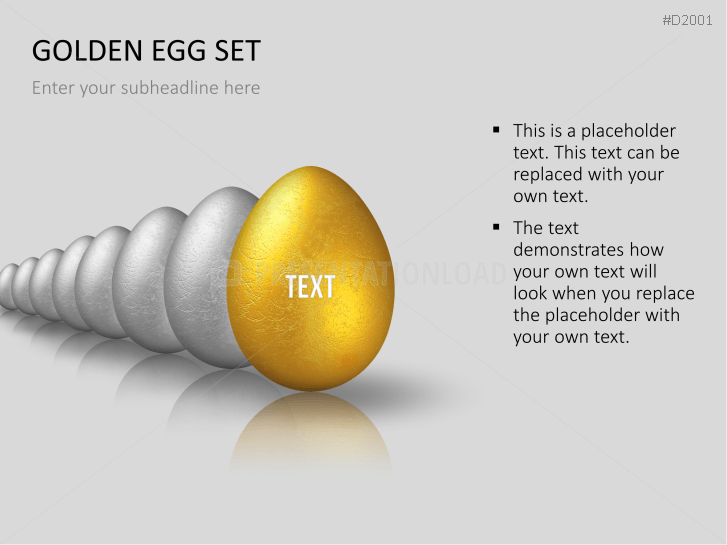 Golden Egg Set | PowerPoint Templates | PresentationLoad