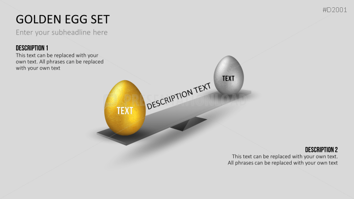 Golden Egg Set | PowerPoint Templates | PresentationLoad