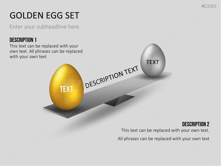 Golden Egg Set | PowerPoint Templates | PresentationLoad