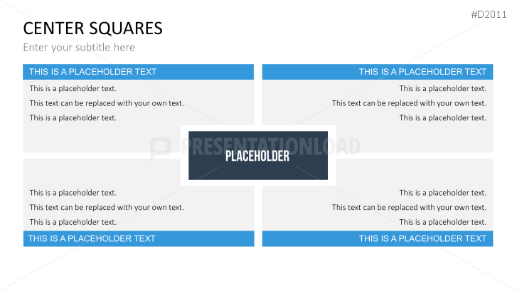 Center Spheres PowerPoint Template