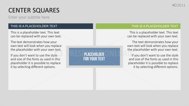 Center Spheres PowerPoint Template