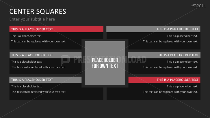 Center Spheres PowerPoint Template
