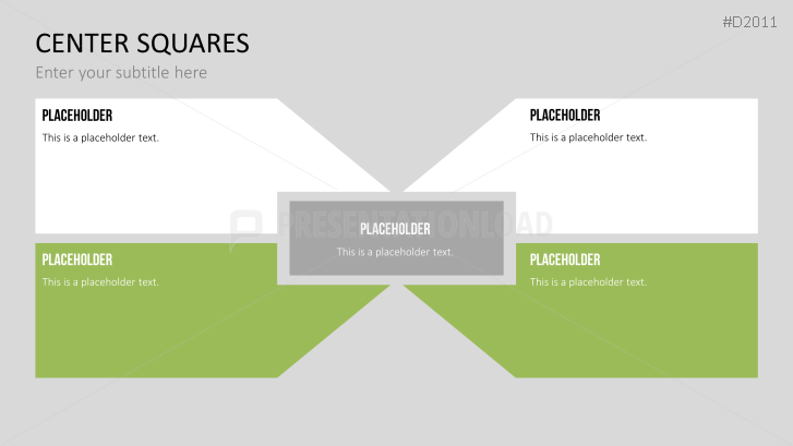 Center Spheres PowerPoint Template