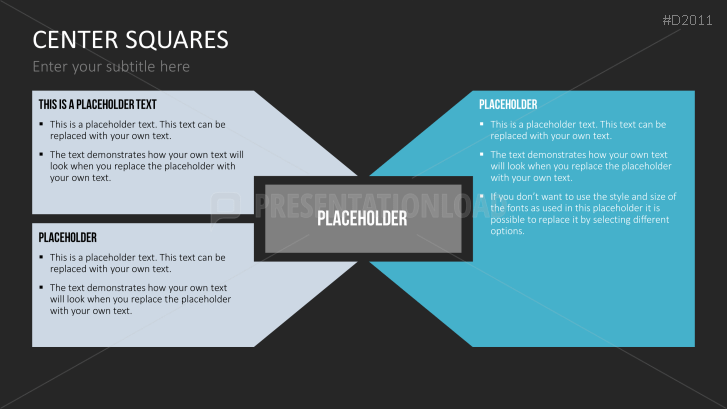 Center Spheres PowerPoint Template