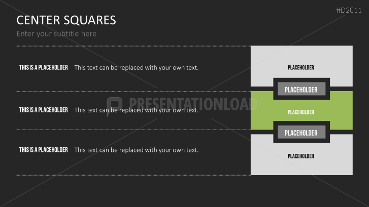 Center Spheres PowerPoint Template
