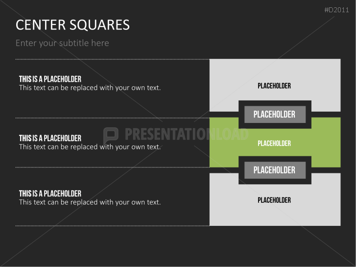 Center Spheres PowerPoint Template