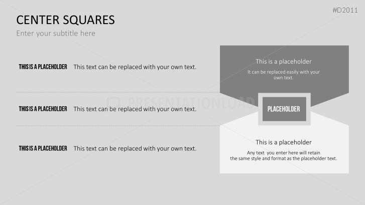 Center Spheres PowerPoint Template