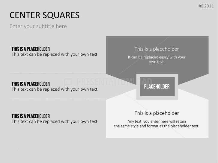 Center Spheres PowerPoint Template