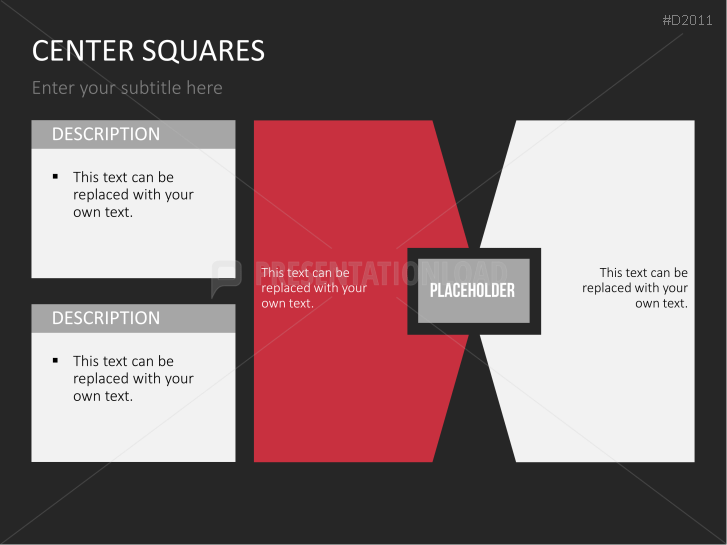 Center Spheres PowerPoint Template