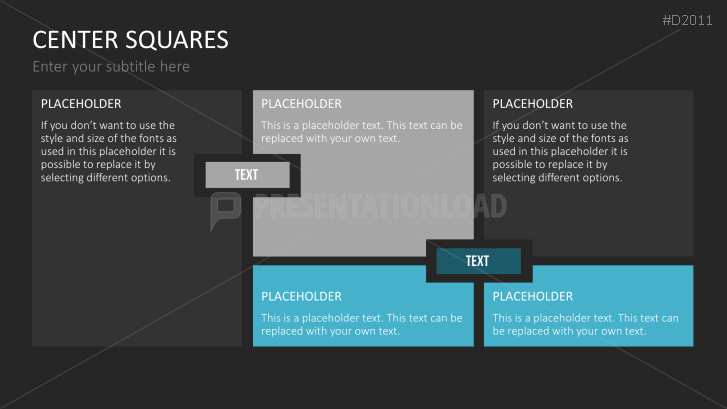 Center Spheres PowerPoint Template