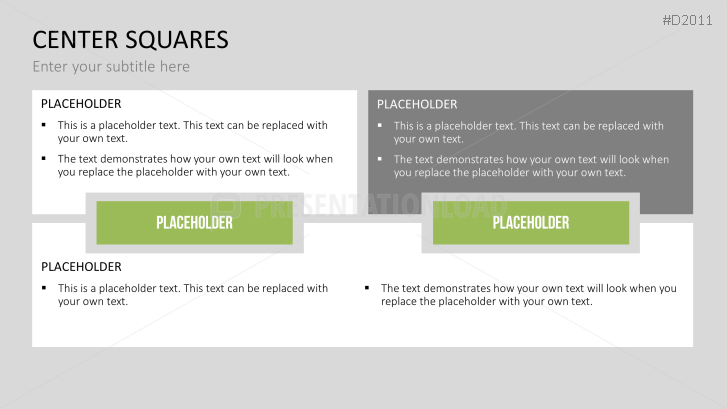 Center Spheres PowerPoint Template
