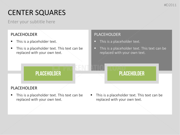 Center Spheres PowerPoint Template