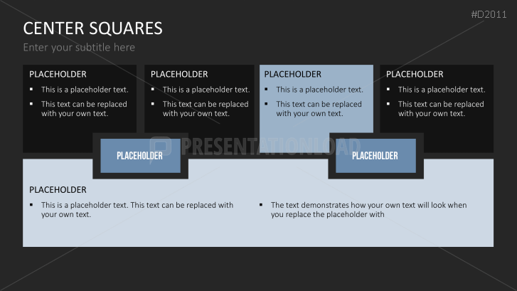Center Spheres PowerPoint Template