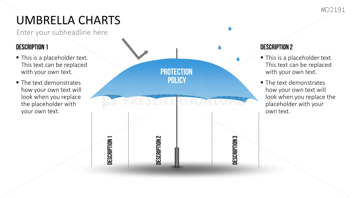 Umbrella Charts | PowerPoint Templates | PresentationLoad