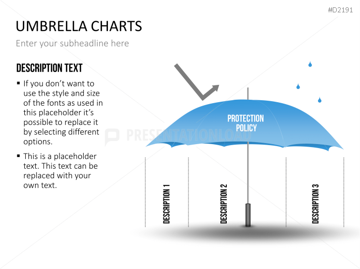 Umbrella Charts | PowerPoint Templates | PresentationLoad