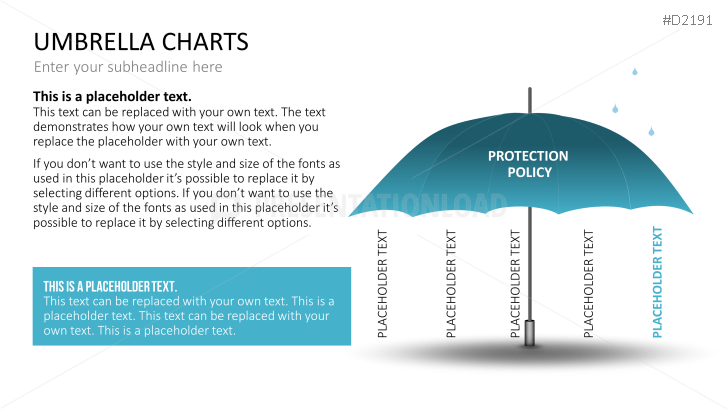 Umbrella Charts | PowerPoint Templates | PresentationLoad