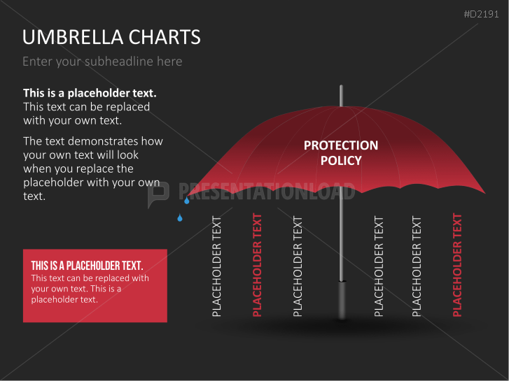 Umbrella Charts | PowerPoint Templates | PresentationLoad