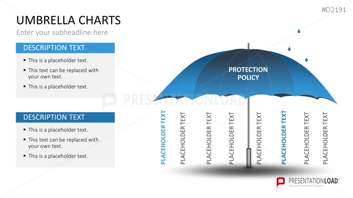 Umbrella Charts | PowerPoint Templates | PresentationLoad