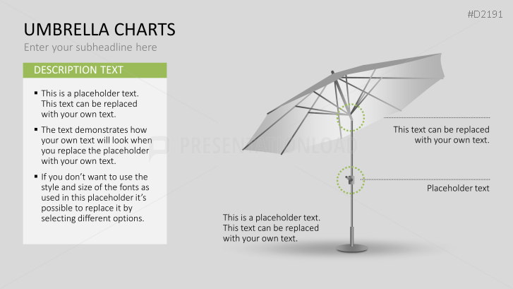 Umbrella Charts | PowerPoint Templates | PresentationLoad