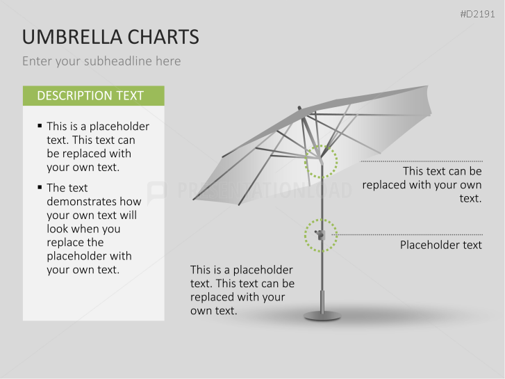 Umbrella Charts | PowerPoint Templates | PresentationLoad