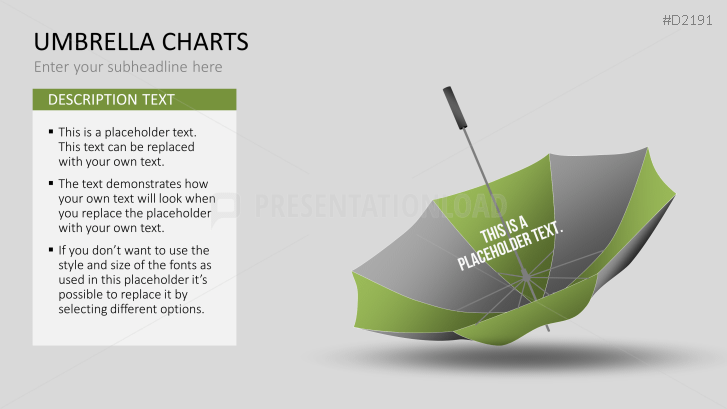 Umbrella Charts | PowerPoint Templates | PresentationLoad