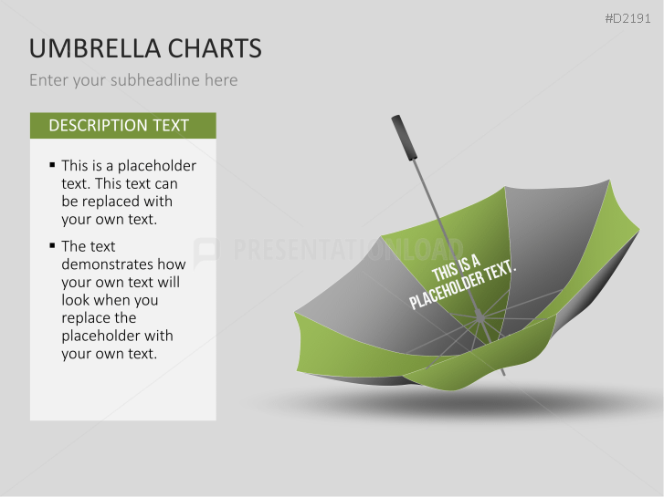 Umbrella Charts | PowerPoint Templates | PresentationLoad