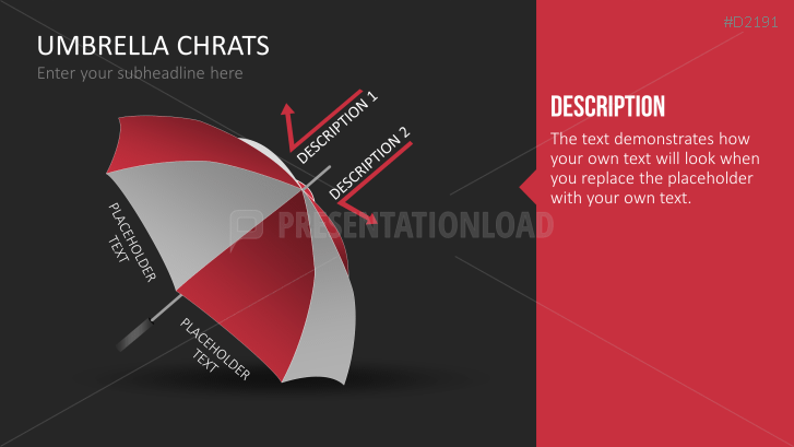 Umbrella Charts | PowerPoint Templates | PresentationLoad