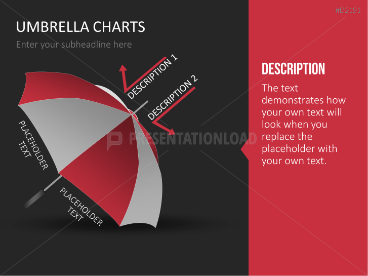 Umbrella Charts | PowerPoint Templates | PresentationLoad