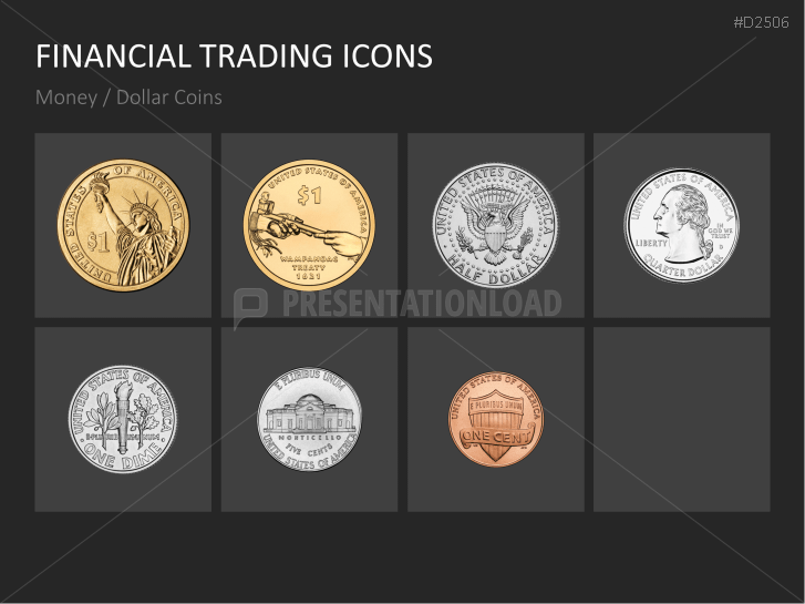 Financial Trading Icons 3D | PowerPoint Templates | PresentationLoad