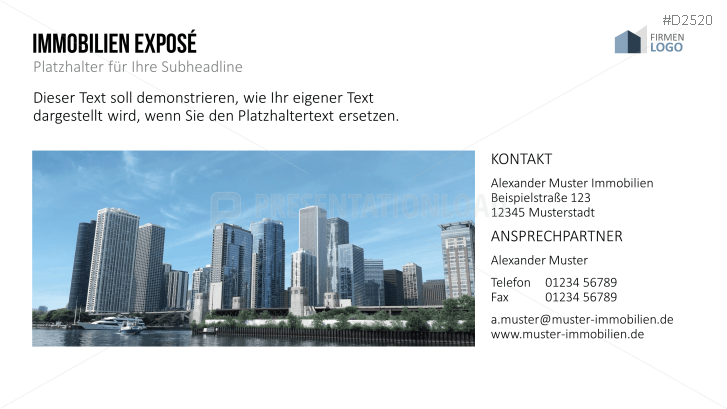 Immobilien Exposé Vorlagen | PowerPoint Vorlage | PresentationLoad