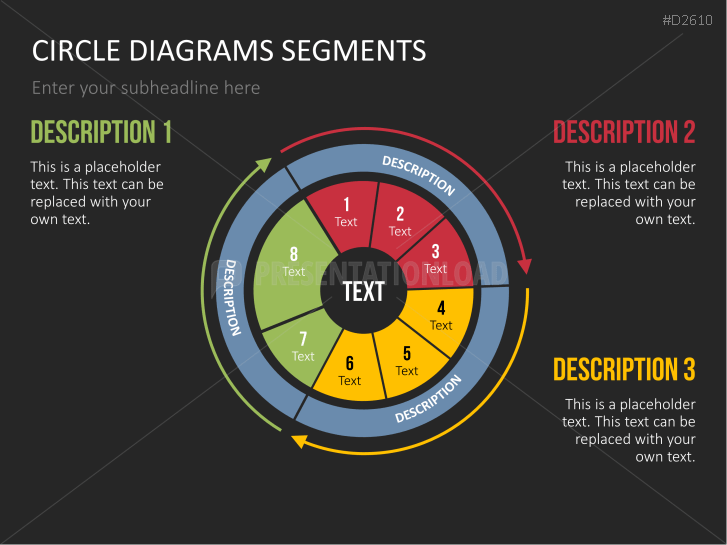 Circle Diagrams PowerPoint Template - Segments