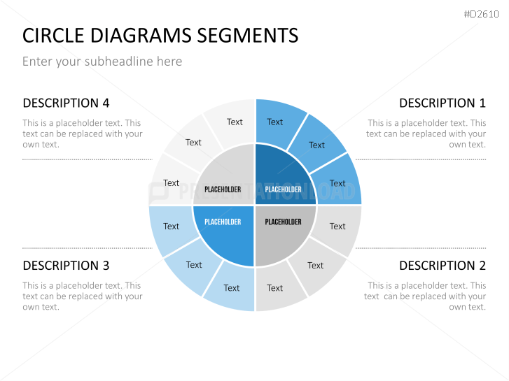 Circle Diagrams PowerPoint Template - Segments