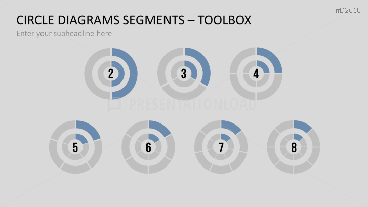 Circle Diagrams PowerPoint Template - Segments