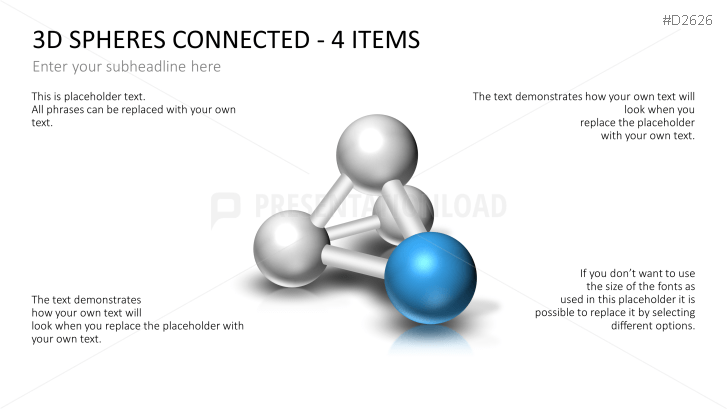 Connected Spheres PowerPoint Template