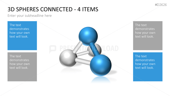 Connected Spheres PowerPoint Template