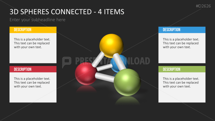 Connected Spheres PowerPoint Template