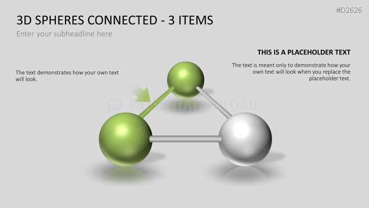 Connected Spheres PowerPoint Template