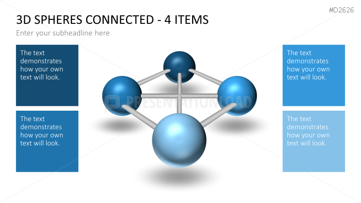 Connected Spheres PowerPoint Template