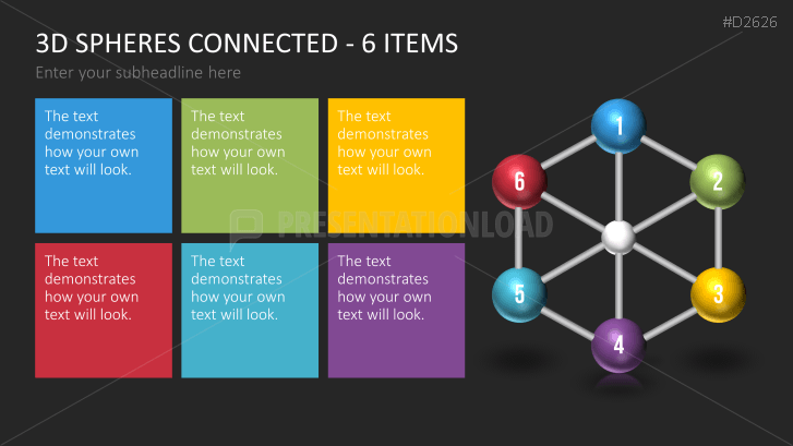 Connected Spheres PowerPoint Template