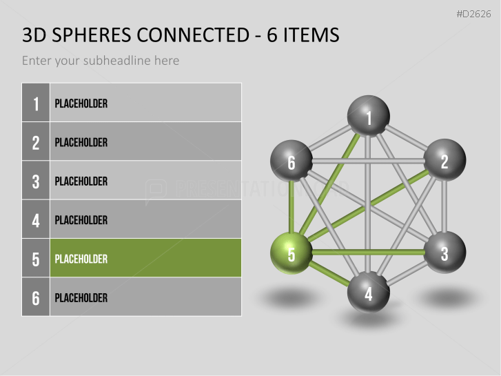 Connected Spheres PowerPoint Template