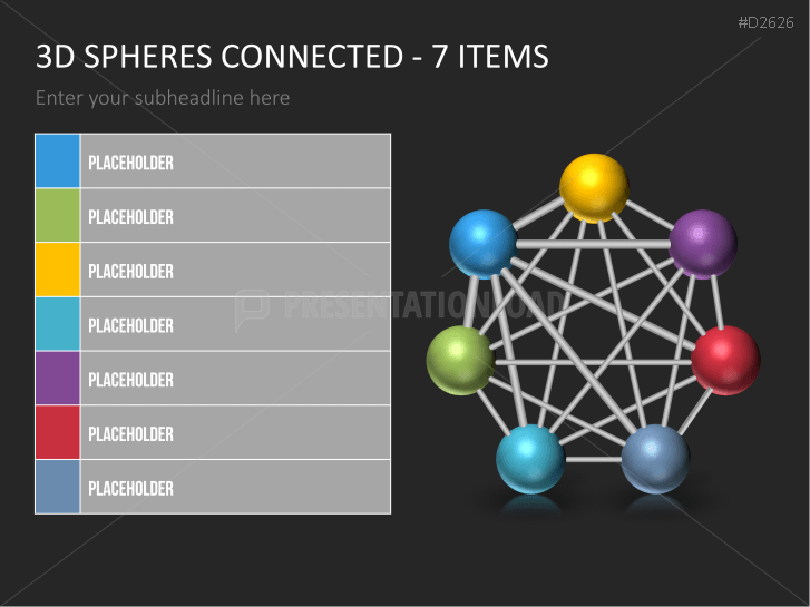 Connected Spheres PowerPoint Template