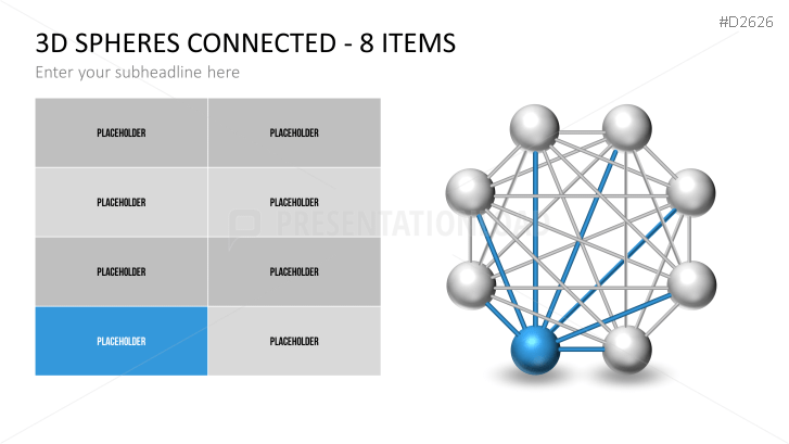Connected Spheres PowerPoint Template