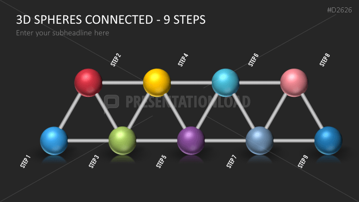 Connected Spheres PowerPoint Template