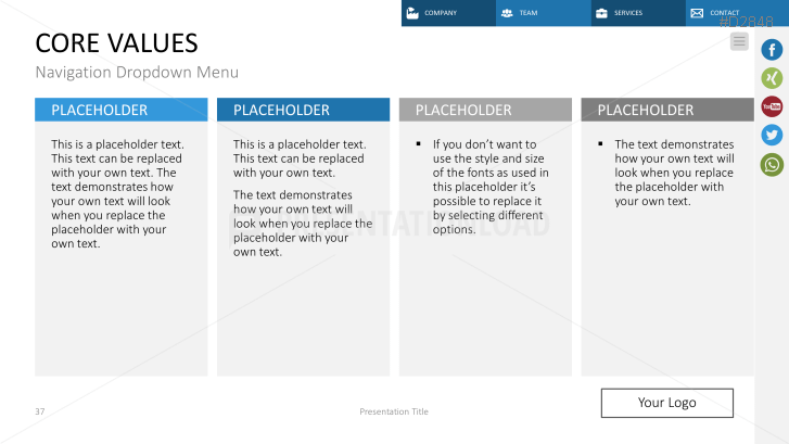 Navigation Elements | PowerPoint Templates | PresentationLoad