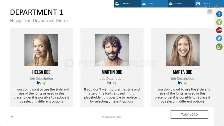 Navigation Elements | PowerPoint Templates | PresentationLoad